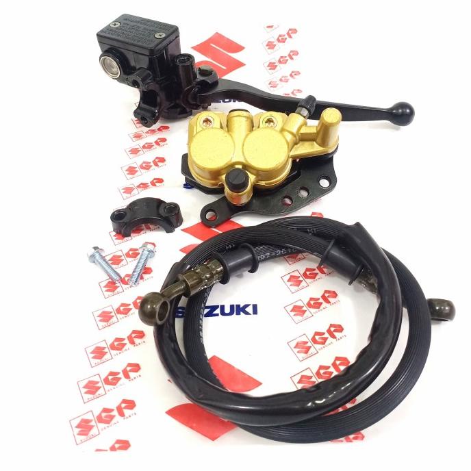3 Items smash Caliper+Hose+Brake master set Front suzuki smash, smash ...