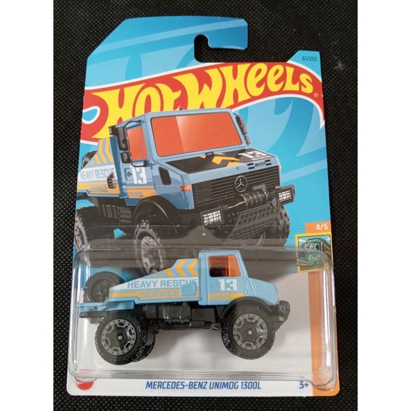 HOT WHEELS MERCEDES-BENZ UNIMOG 1300L biru | Shopee Philippines