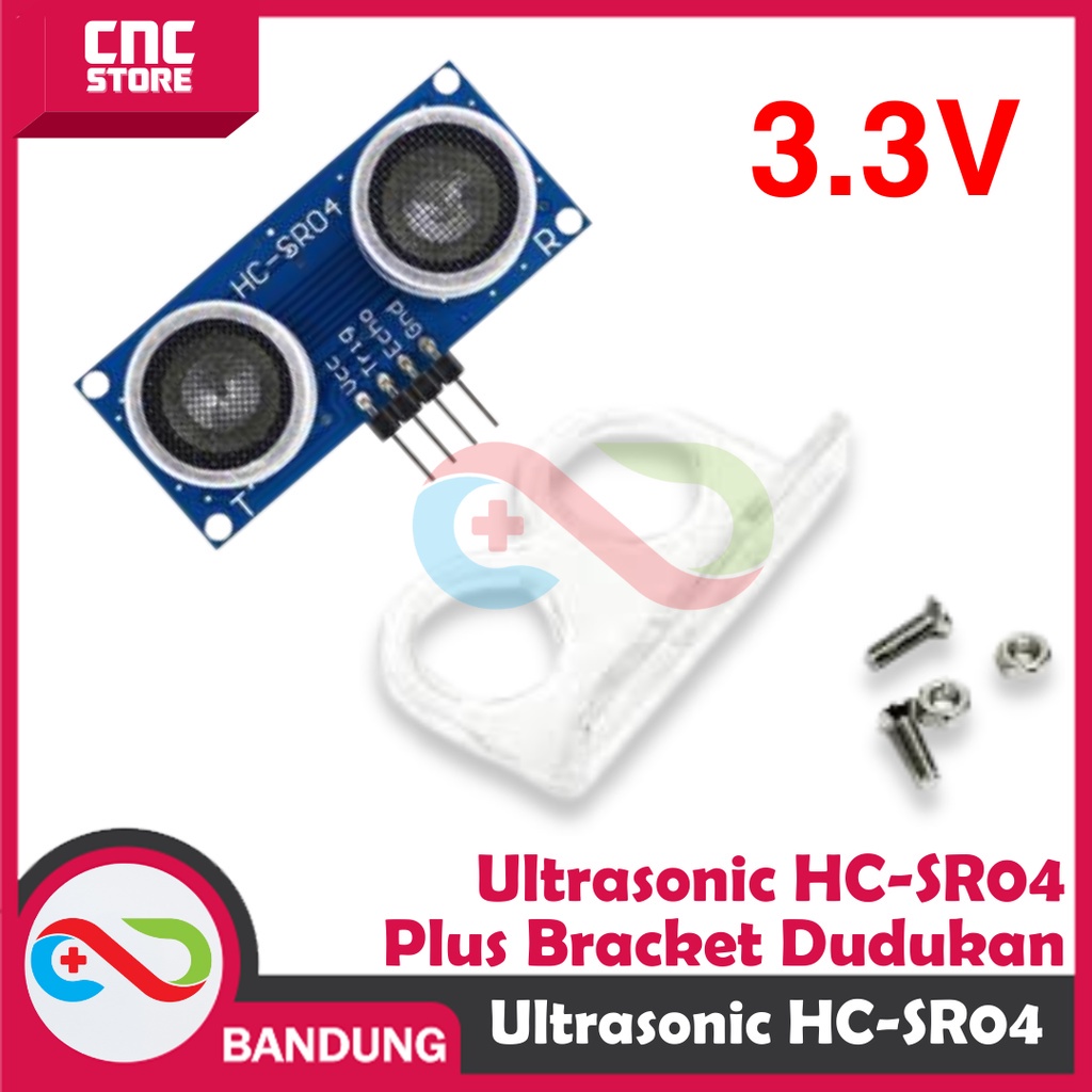 HC-SR04 ULTRASONIC DISTANCE MEASURING SENSOR 3.3V 5V WITH MOUNTING ...