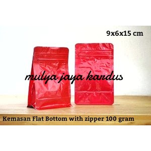 MERAH Super Red Red Red Flat Bottom Packaging Coffee Packaging with ...