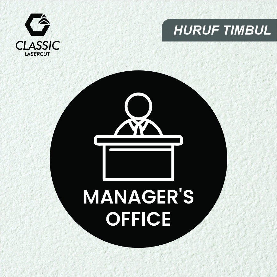 Manager's Office Embossed Acrylic Signboard | Shopee Philippines