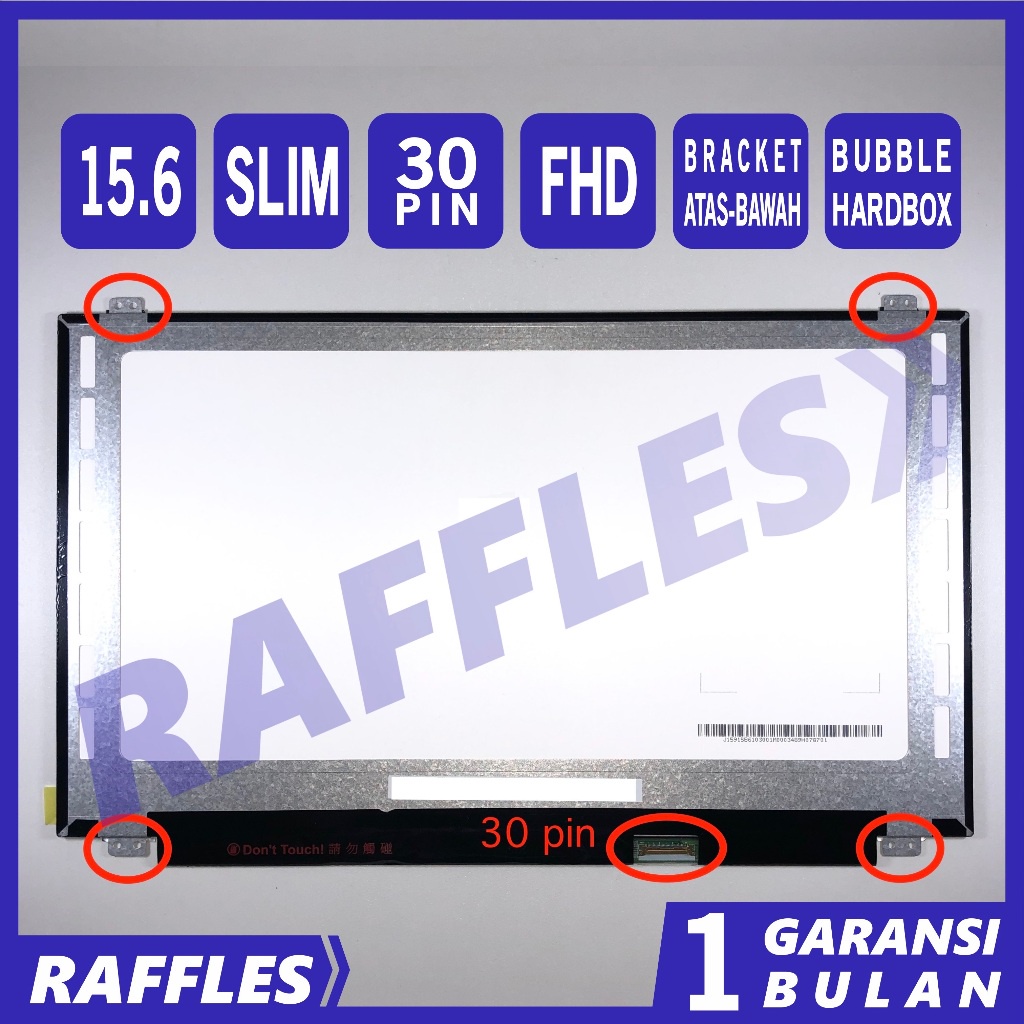 LCD LED 15.6 Slim 30 pin FHD Bracket Top Bottom | Shopee Philippines