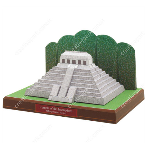 Mexican Inscription Temple papercraft miniature history world heritage ...