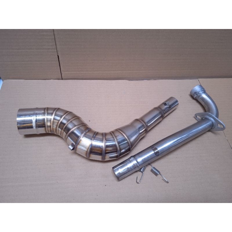 Open pipe Stainless big elbow 51mm for Smash 110 115 / Xrm 115/125 wave ...