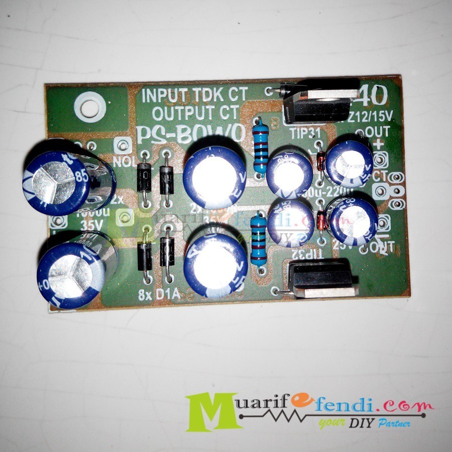 Non CT Power Supply Voltage Stabilizer KIT Becomes CT IC reg 78 79 and Current Increasing TIP ...