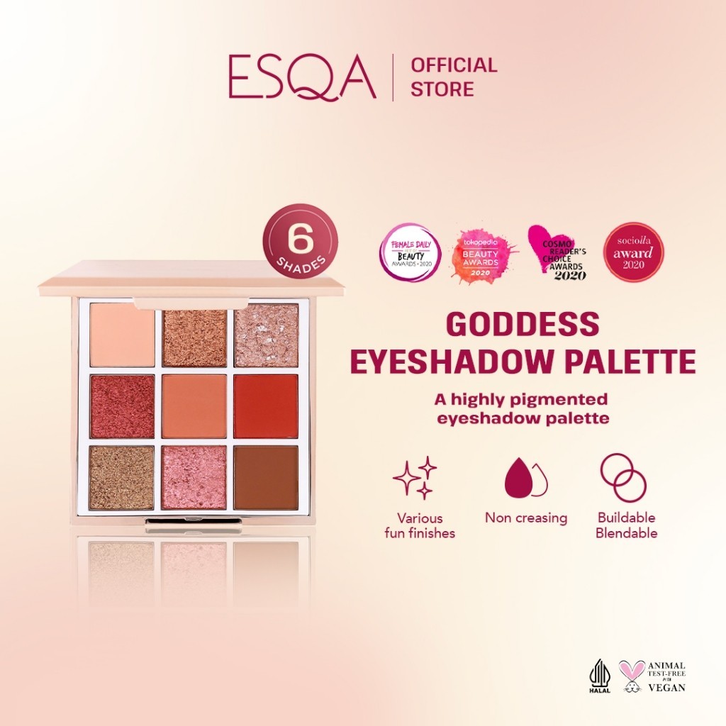 Esqa Goddess Eyeshadow Palette - Peach | Shopee Philippines