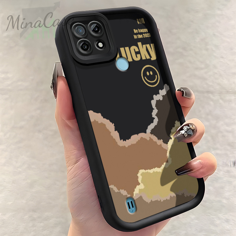 Casing Hp Realme C21 Case Words Tide Fashion Transparent Silicone ...