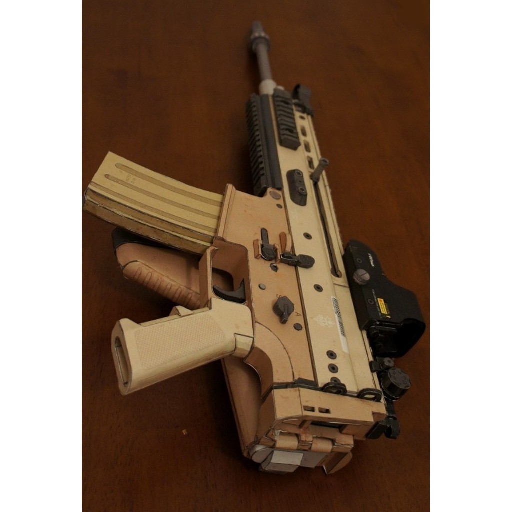 Diy papercraft Pattern real size pm-scar mk16 zenyang22 | Shopee ...