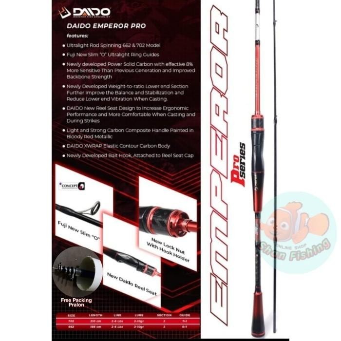 Joran Daido Emperor Pro series 662/702 UL (PVC Pipe packing) Premium ...
