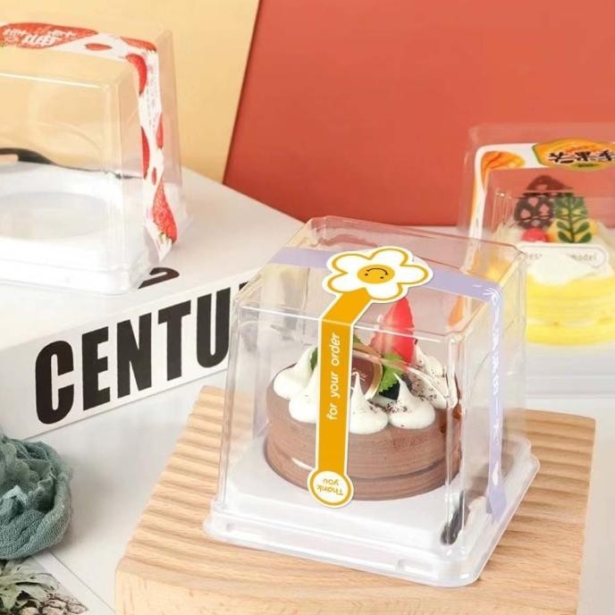 Thank You Label Stickers FLOWER TQ Sticker Cake Box Seal contains 100 ...