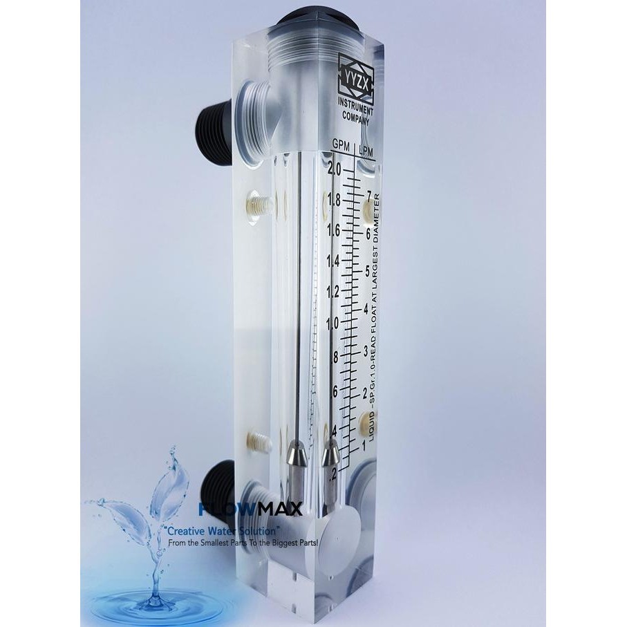 1/2" Flow Meter/Rotameter 0.2-2Gpm/1-7Lpm | Shopee Philippines