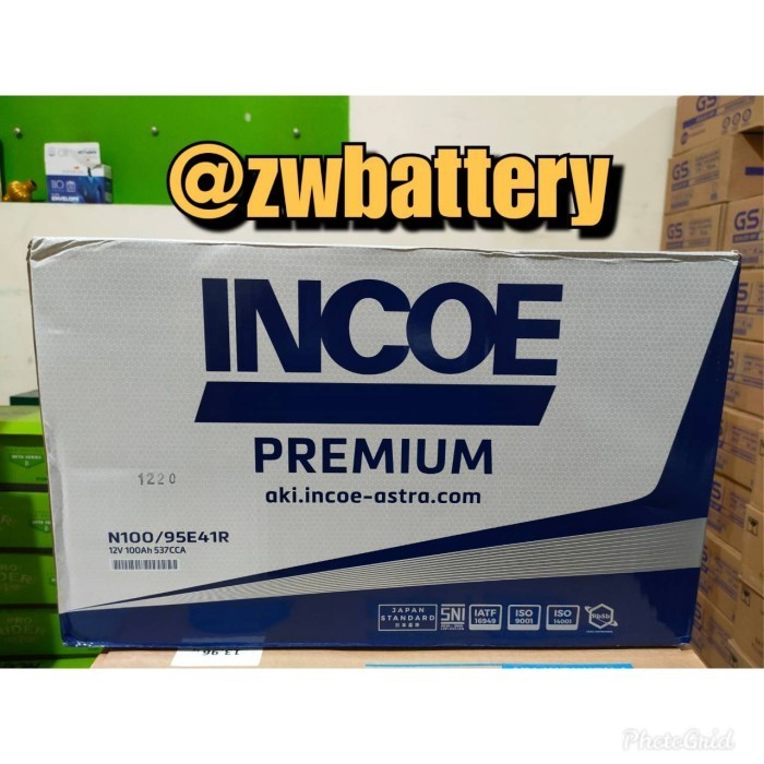Astra Otoparts Indonesia Incoe Premium N100 Wet Battery/95E41R (100Ah ...
