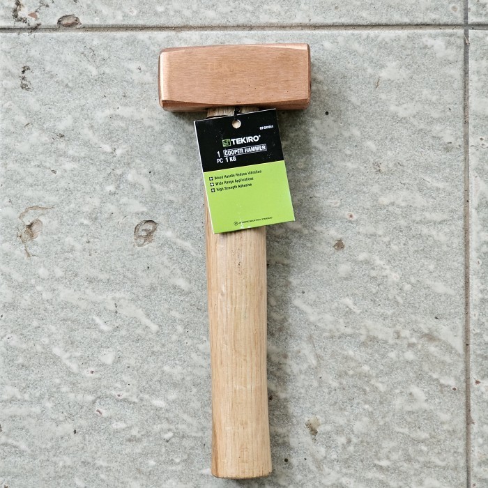 KAYU Tekiro Copper hammer 1 kg wooden handle / Cooper hammer 1000 gr ...