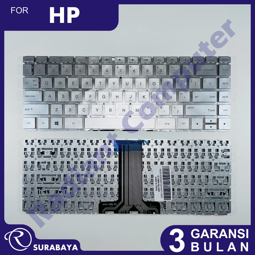 Keyboard HP 14g-BR TPN-Q186 TPN-Q187 240-G6 245-G6 SILVER | Shopee ...