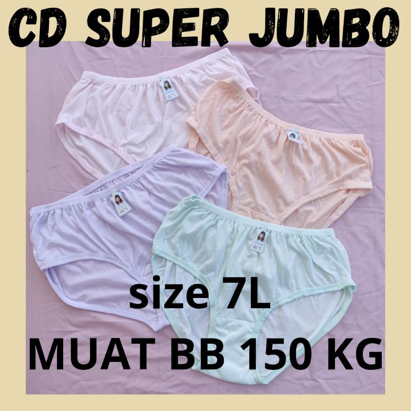 Women's Panties super jumbo size 7L Fit BB 150kg | Shopee Philippines