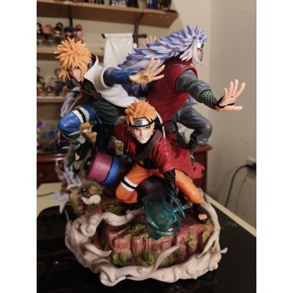 (naruto) (box) Action figure statue anime naruto jiraiya minato ...