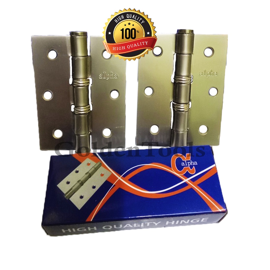 Alpha 3" 4" Inch Thick Stainless Door Hinges Window Hinges | Shopee ...