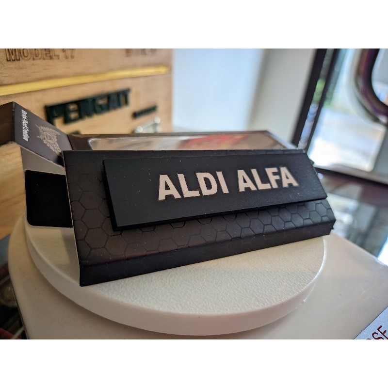 NAME TAG DADA Full engraving Black | Shopee Philippines