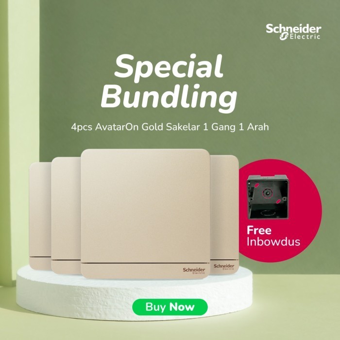 New Bundle Schneider Electric Avataron Switch Gold 1G 1A (Free Box ...