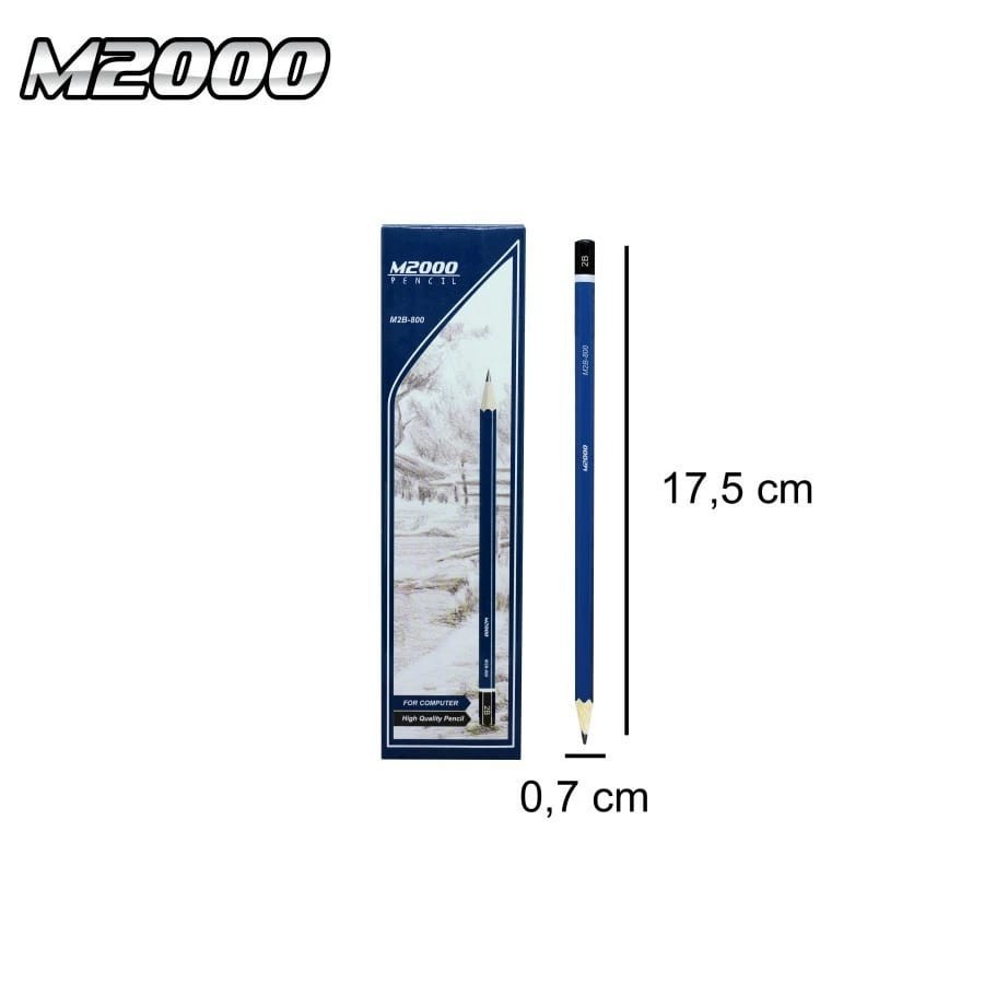 Pencil / Pencil 2B M2000/ 2B Blue Pencil(PCS) | Shopee Philippines