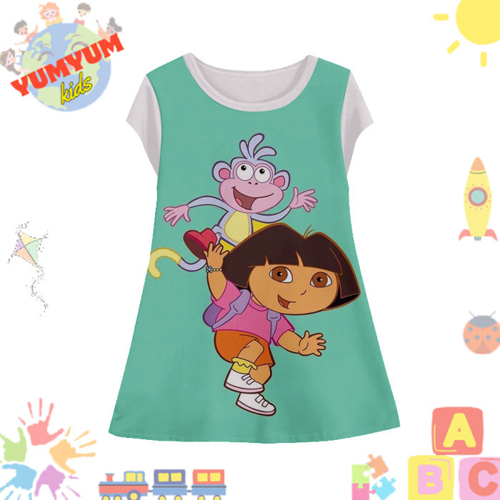 Girls' Dress Dora The Explore v2 Women's Tunic Animated Film Cartoon ...