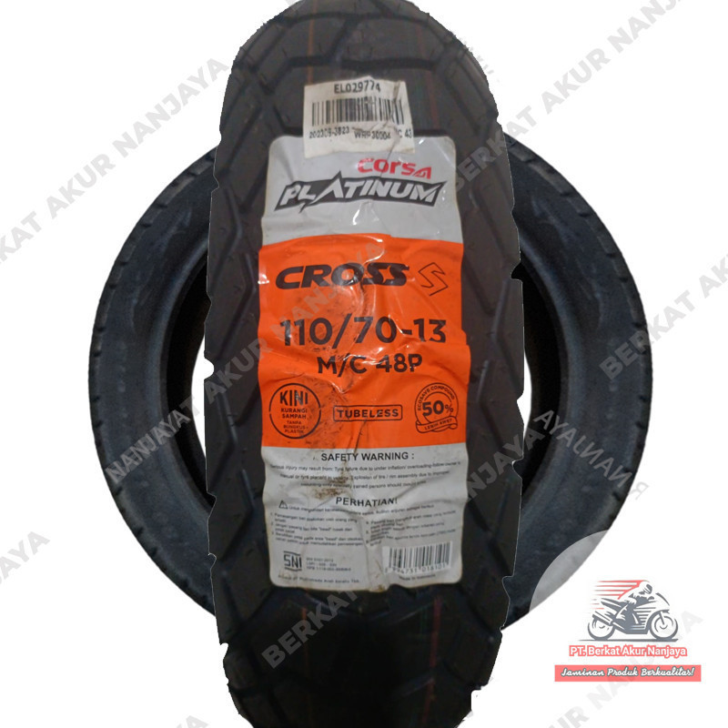 Corsa Platinum Cross S 110 70 13 Nmax Tires Dual Purpose Tubeless Tires ...