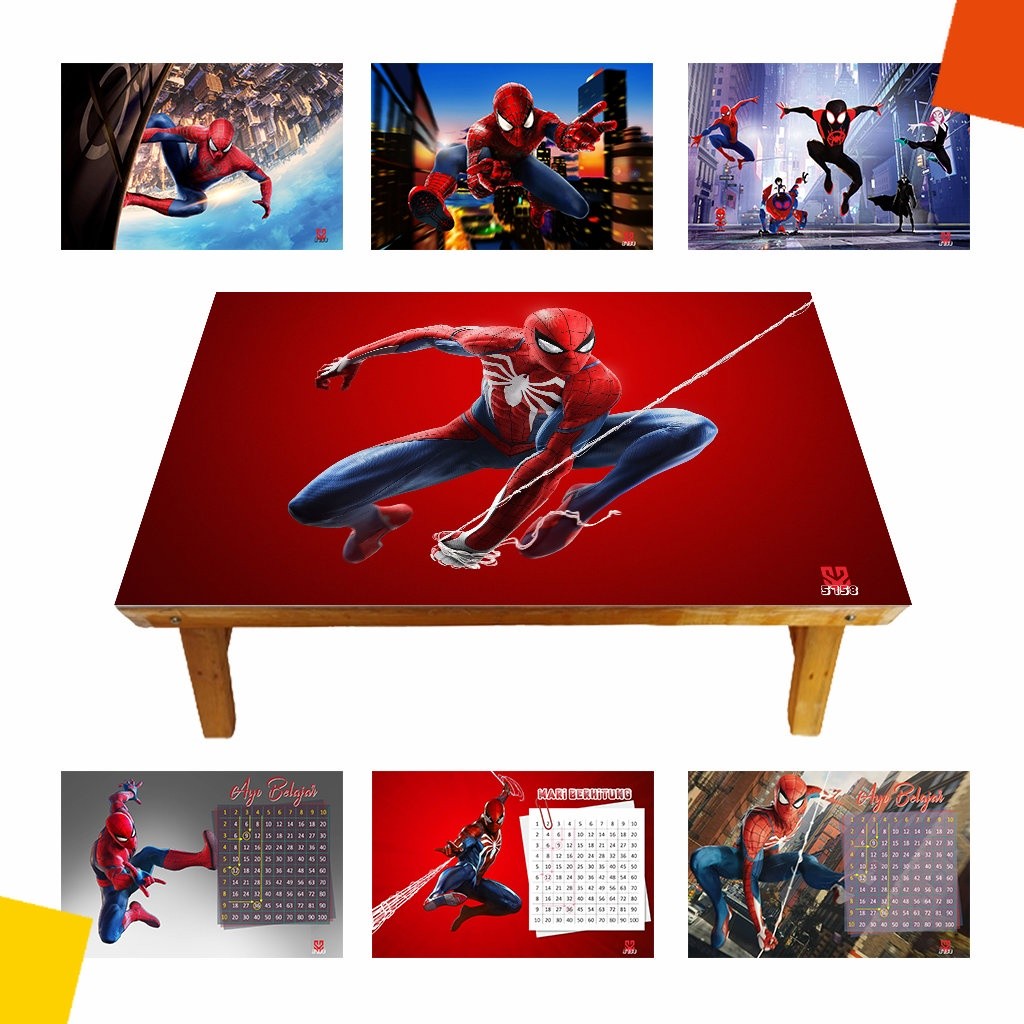 SPIDERMAN CHARACTER FOLDING CHILDREN'S STUDY TABLE | Shopee Philippines