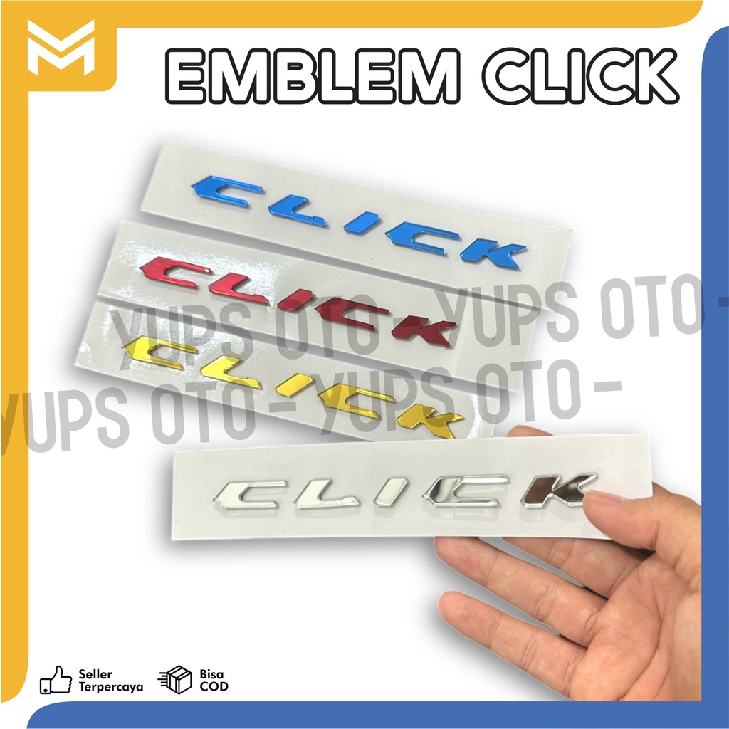 Emblem VARIO CLICK/SET 2pcs EMBLEM LOGO 3D Embossed KLICK DECAL EMBLEM ...