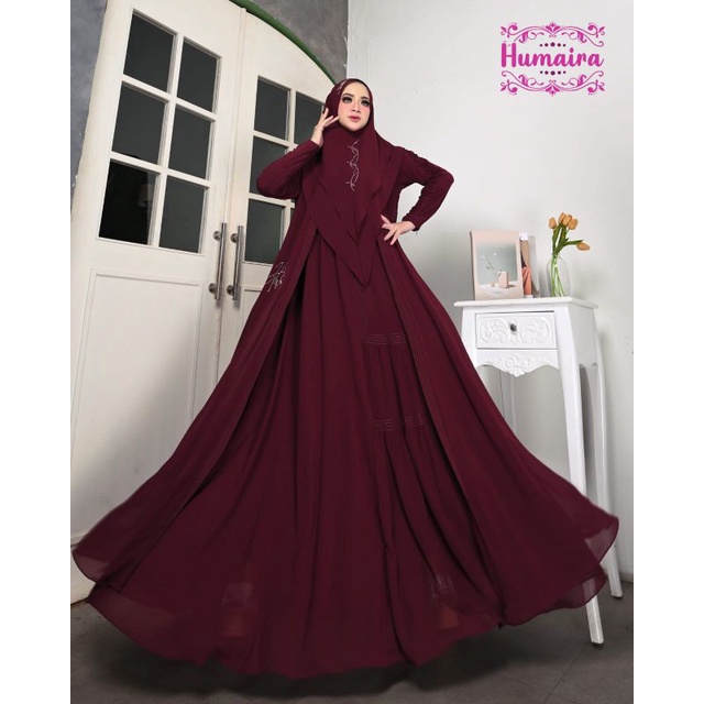 New Sarah Syari Gamis by Humaira | Shopee Philippines