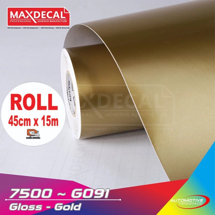 Roll Sticker Latest Maxdecal Max Decal Roll Gold Vinyl Scots Sticker ...
