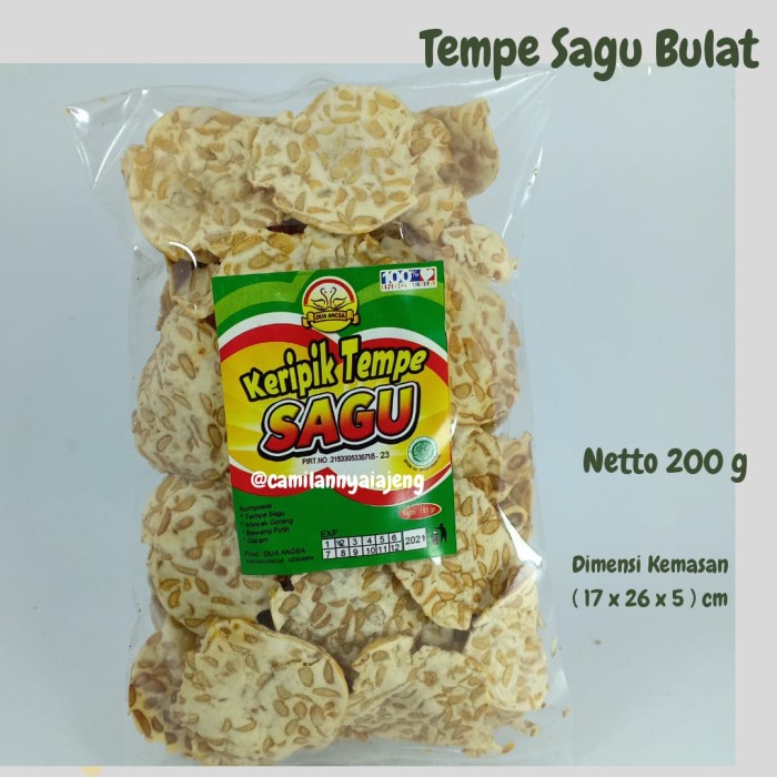 Original Savory Crispy Round Sago Tempeh Chips | Shopee Philippines
