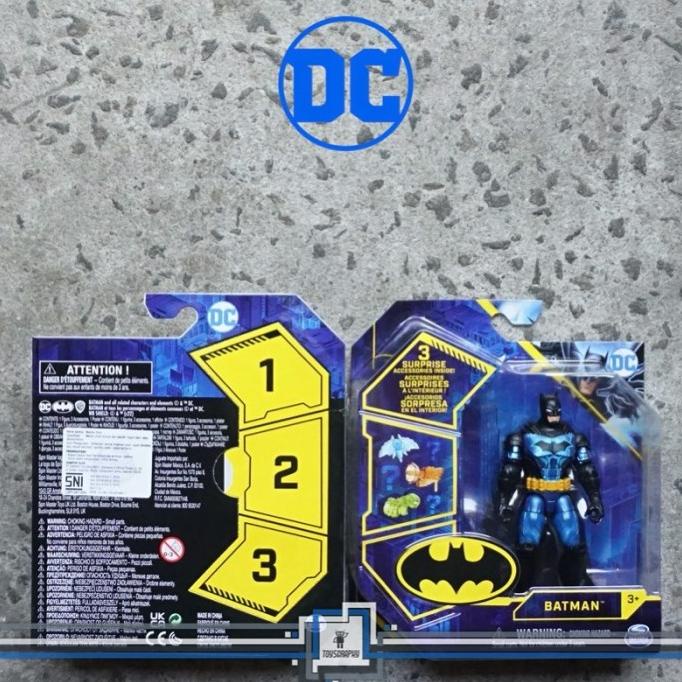 Dc Comics Metallic Blue Batman Action Figure 3 Surprise Spin Master ...