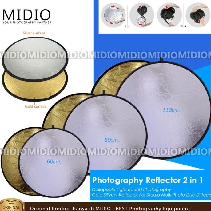 CAHAYA Photography Reflector 2in1 Midio Light Reflector Silver Gold ...