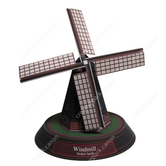 Dutch Windmill papercraft miniature history heritage world diy paper ...