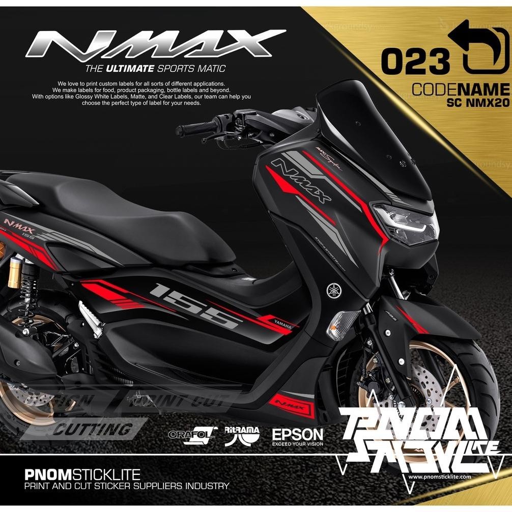 Cutting Sticker Striping Nmax 2020 2021 2022 SC NMX20 P023 | Shopee Philippines