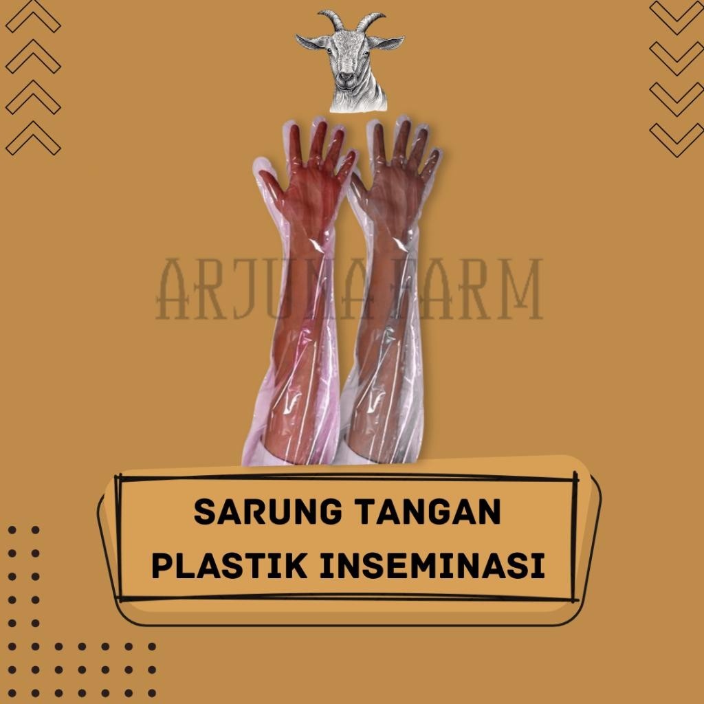 Plastic Insemination Gloves for Cattle Buffalo Glove IB 5 Fingers Farm ...