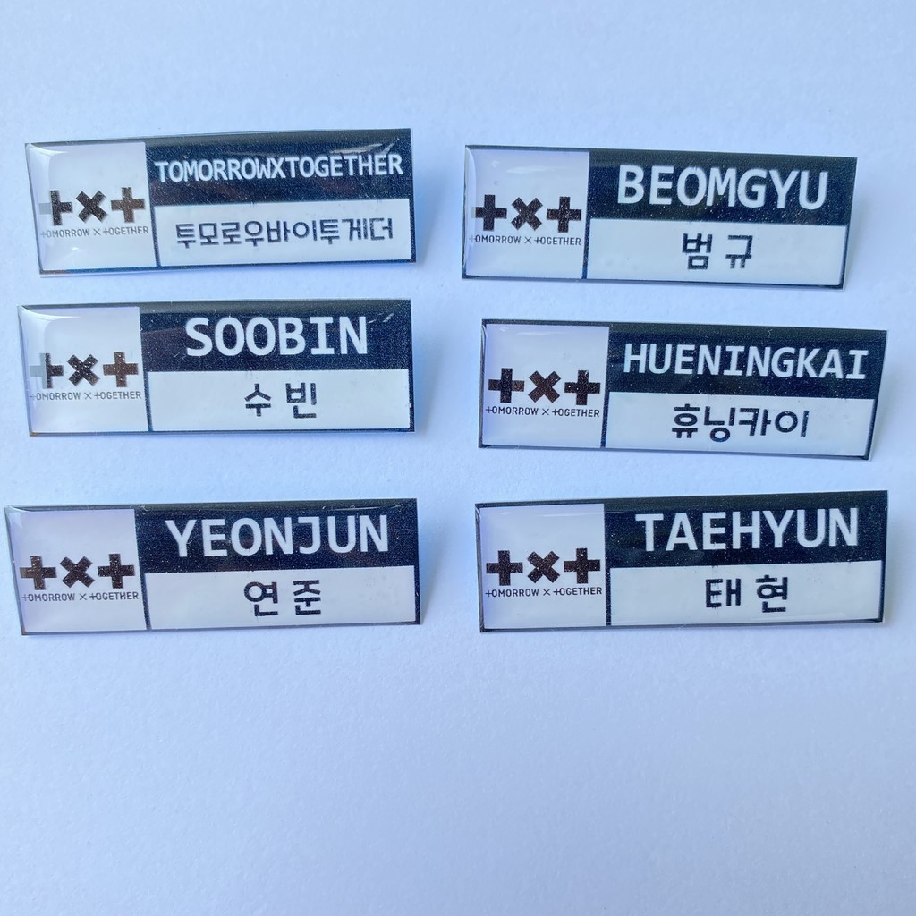 Pin TXT NAME TAG TOMORROW X TOGETHER KPOP | Shopee Philippines