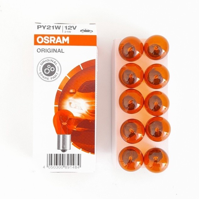 Osram PY21W 12V 21W Single Amber - Swivel Turn Signal Light 7507 K1 YELLOW OSRAM | Shopee ...