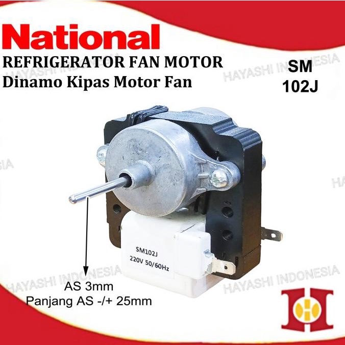 Fan Motor Dynamo Fridge Fan Showcase Freezer SM 102J National 220V ...
