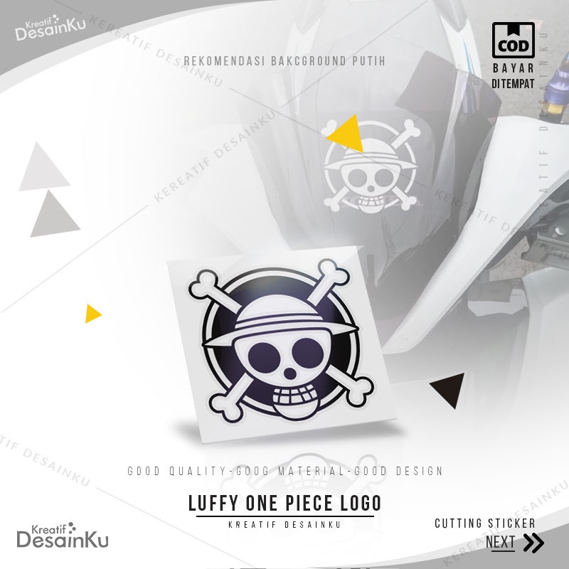 Cutting Luffy Sticker One Piece Logo Motorcycle Variations Car Sticker ...