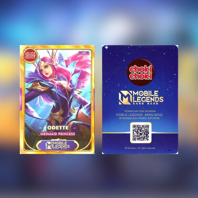 Mobile Legends Choki Choki Odette Mermaid Princess Card | Shopee ...