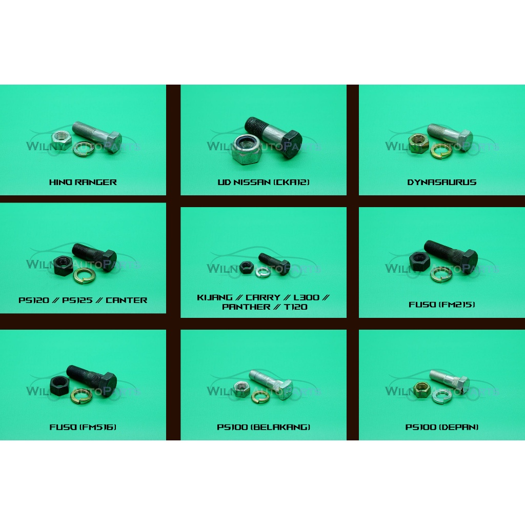 WILNY AUTOPARTS Coupling bolt / joint bolt / Dynasaurus Hino Ranger ...
