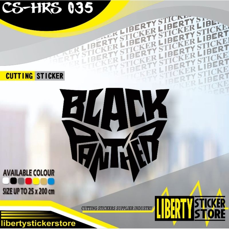 Cutting Sticker Black Panther Typography | Black Pant her Marvel ...