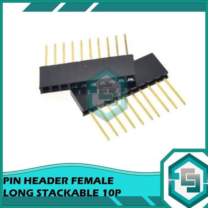 Female Strip Header Pin 10P 10Mm Long Stackable For Arduino | Shopee ...