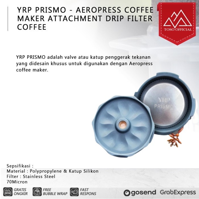 Yrp PRISMO - AEROPRESS COFFEE MAKER ATTACHMENT DRIP FILTER COFFEE ...