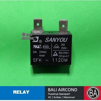 MESIN Relay Relay 4 Feet Sanyou 20A 250V Relay Module Pcb AC Washing ...