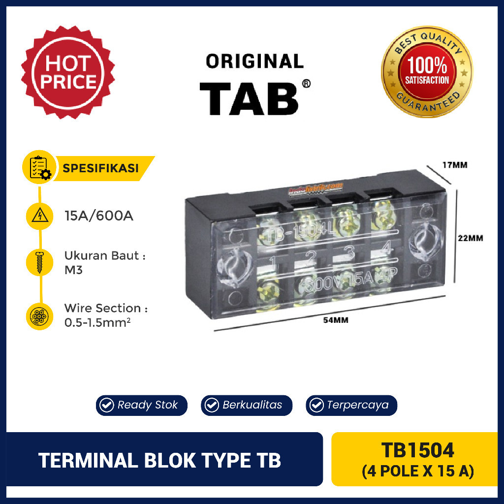 Terminal Block/TB1504 TAB Cable Block | Shopee Philippines