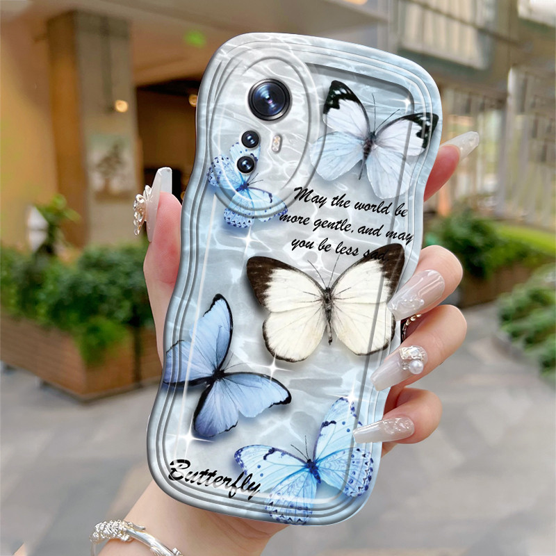 HITAM PUTIH Casing HP For Xiaomi 12T Pro 11T Pro 10T Pro Case Butterfly ...
