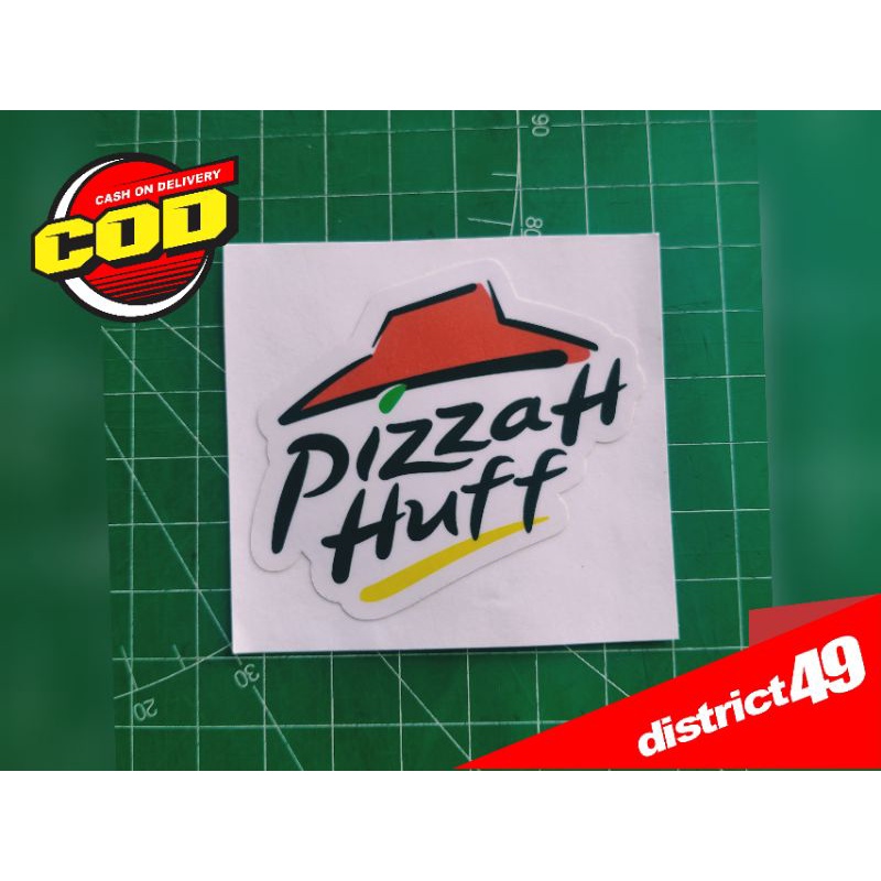 Pizzah HUFF Sticker - Waterproof Glossy Laminate Print Cut Sticker ...