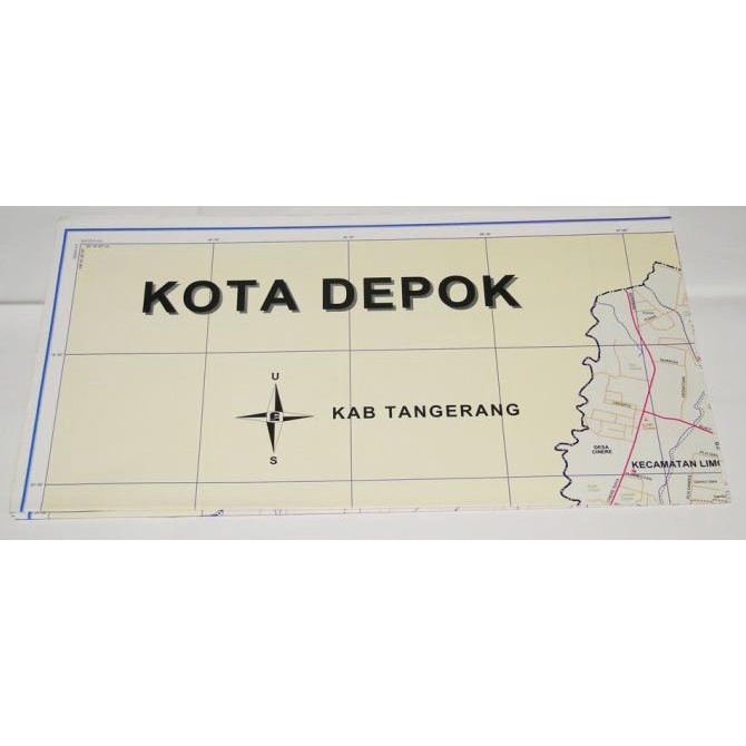 Selling Depok City Map (Folding) | Shopee Philippines